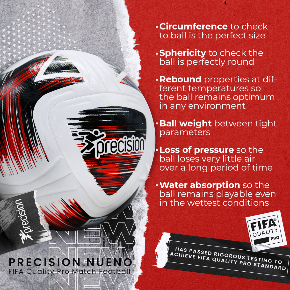 Precision Nueno FIFA Quality Pro Match Football – Precision Sports
